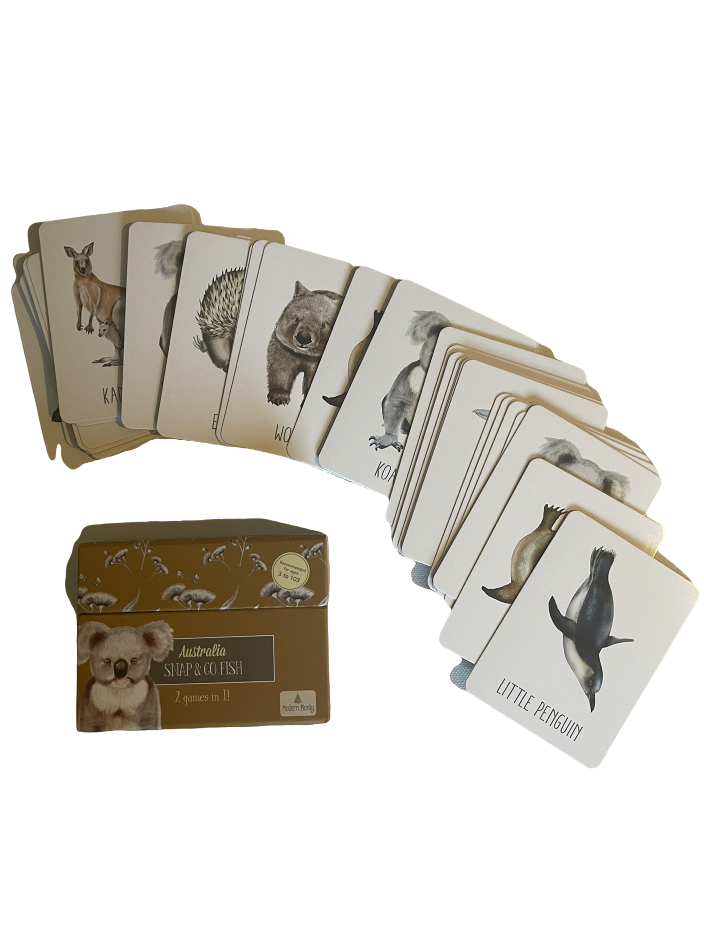 Australian Animal Snap and Go Fish Card Set – Nans House